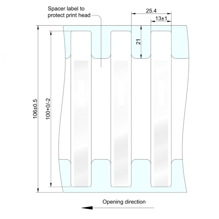 Confidex Silverline Slim II RFID On-Metal Labels (For Zebra)