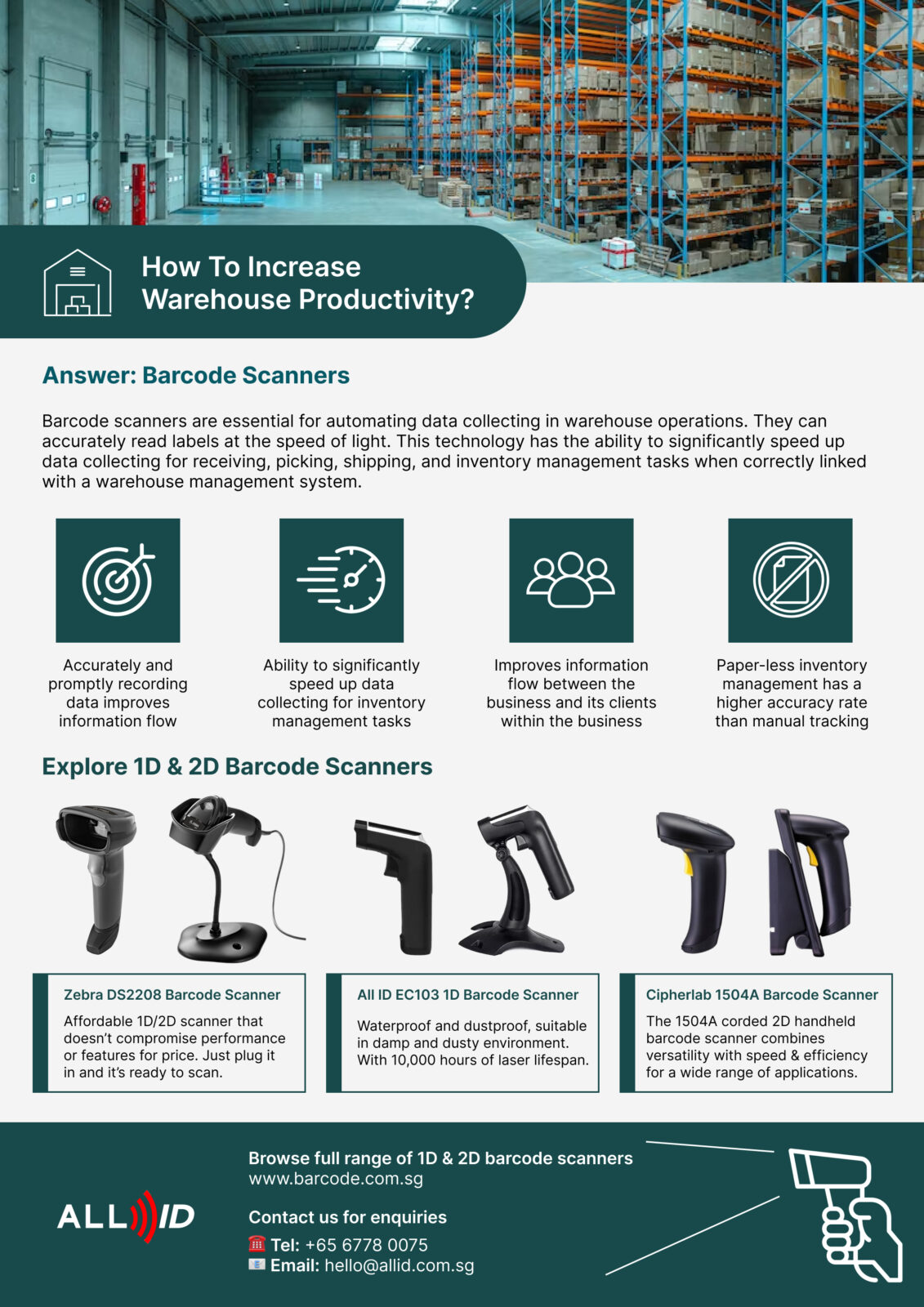 How To Increase Warehouse Productivity? | Barcode.com.sg